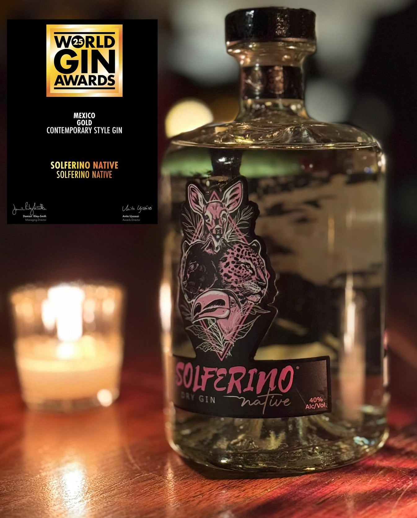 Solferino Native Dry Gin | El Mejor Gin Mexicano | Ganador de Oro WGA ...